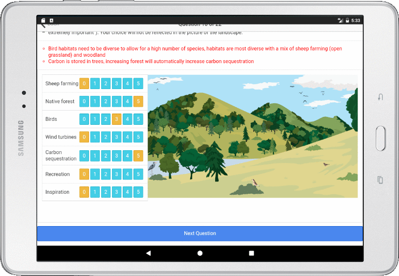 Landpref - Interactive Tool for Land Use Tradeoff Simulatios